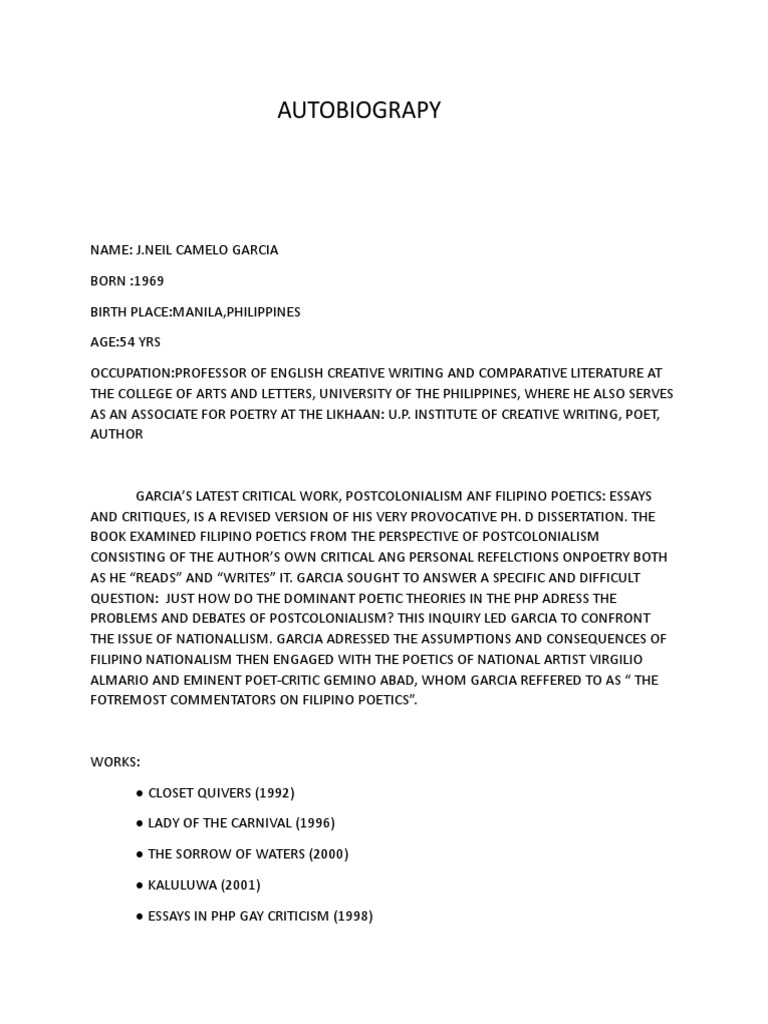 BIOGRAPY | PDF | Classics