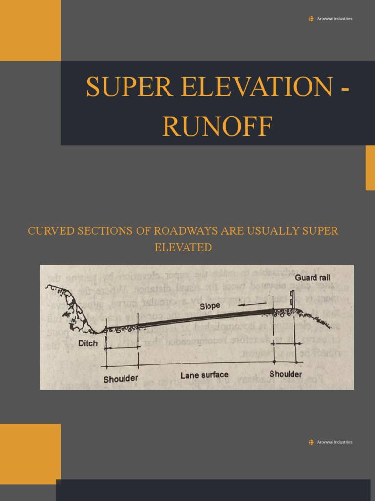 Super Elevation - Runoff: Arowwai Industries | PDF
