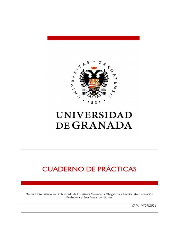 Cuaderno de Prácticas - Cam Julio 2021 | PDF | Maestros | Enseñando