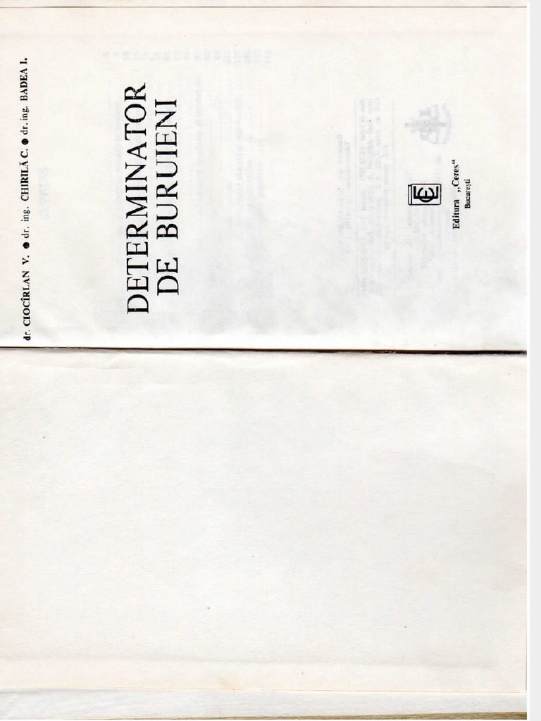 Determinator Buruieni | PDF