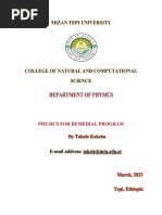 Applied Math - 2 Begashaw Moltot | PDF