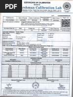 Sample Calibration Certificate | PDF | Calibration | Thermodynamics