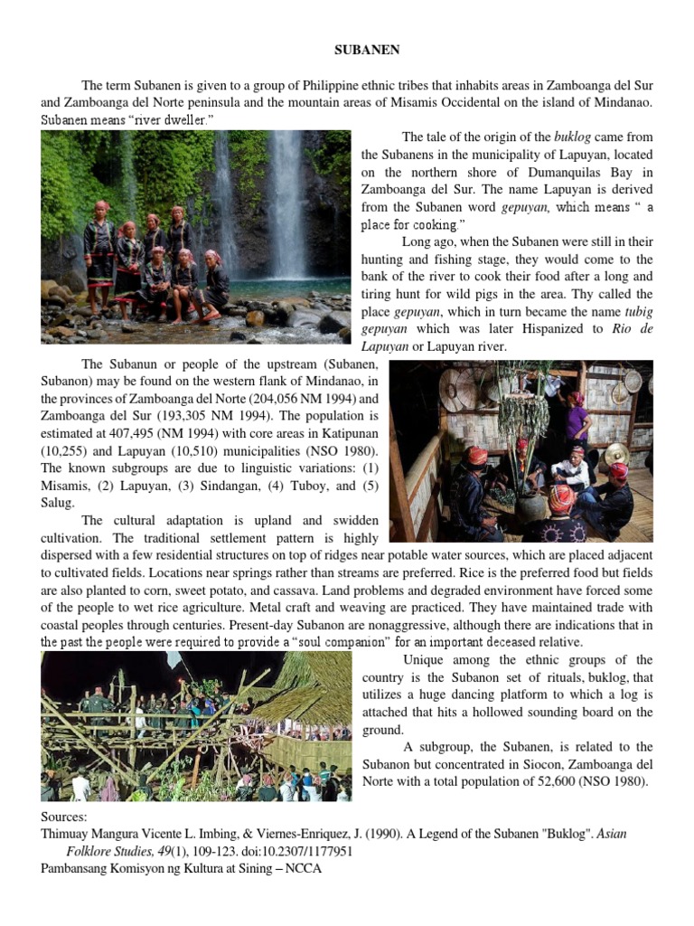 Subanen Tribe and Buklog Rituals | PDF | Mindanao