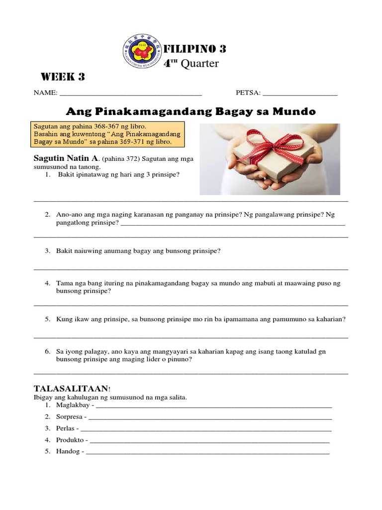 Filipino 3 Week 3 | PDF
