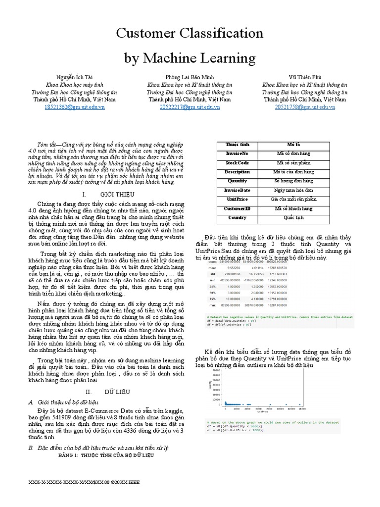 Customer Classification by Machine Learning: 18521362@gm - Uit.edu - VN ...