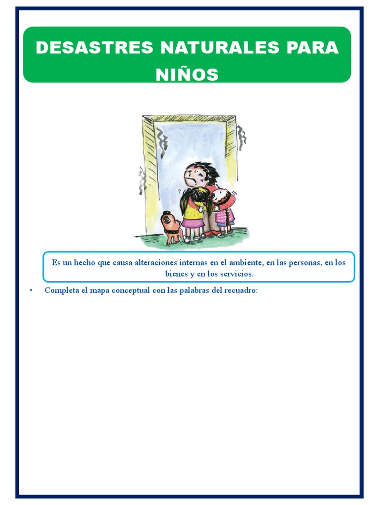 Desastres Naturales para Niños para Segundo Grado de Primaria | PDF