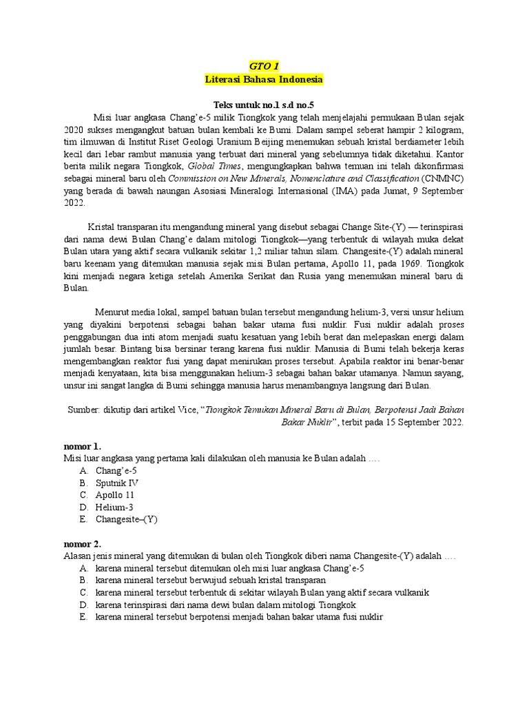 GTO 1 Lit - Indo | PDF