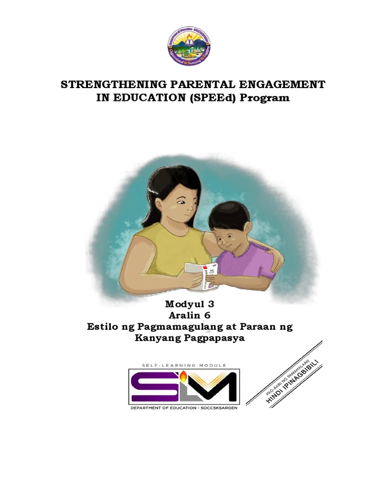 Module 3 Aralin 6 SPEEd SLM | PDF