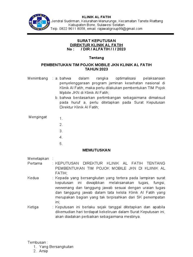 SK Tim Mobile JKN | PDF