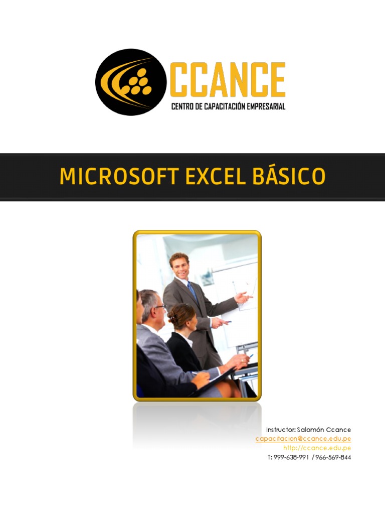 Syllabus Excel Basico | PDF | Microsoft Excel | Archivo de computadora