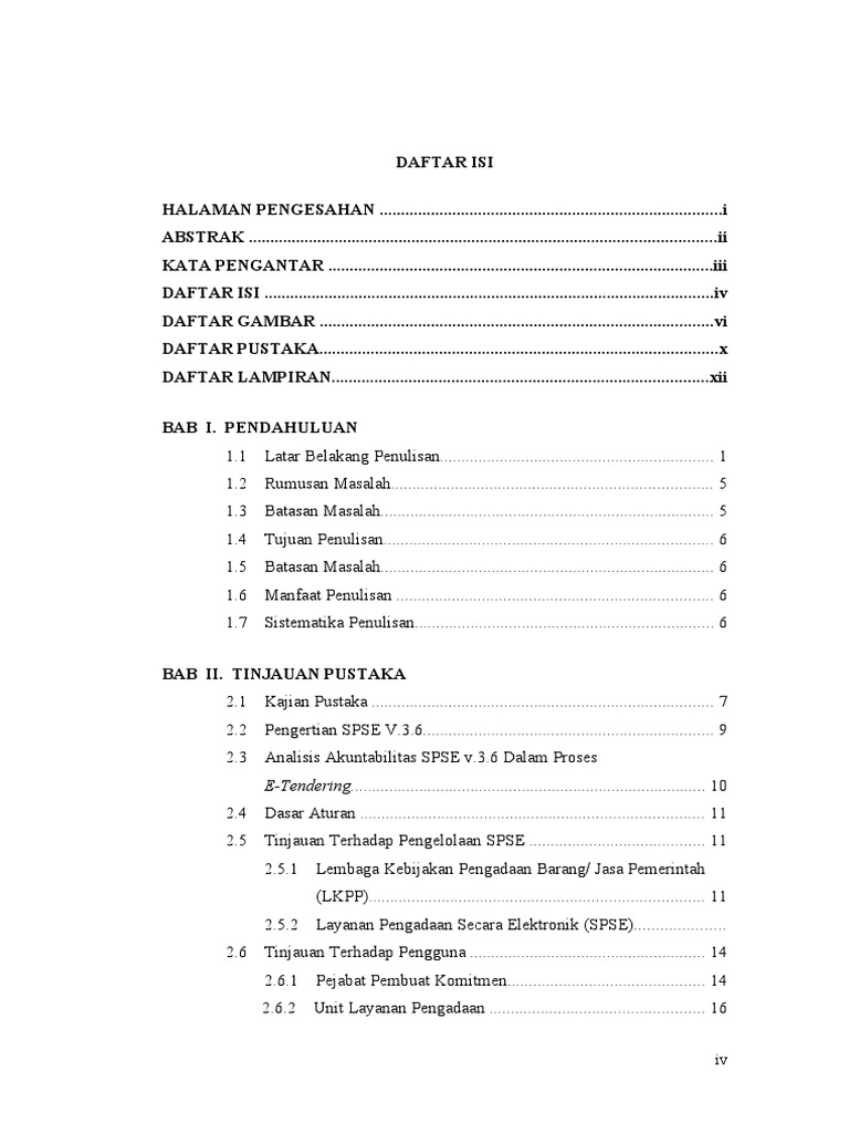 Daftar Isi | PDF