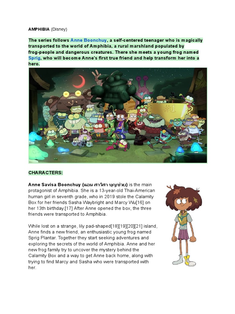 Amphibia Main Characters | PDF