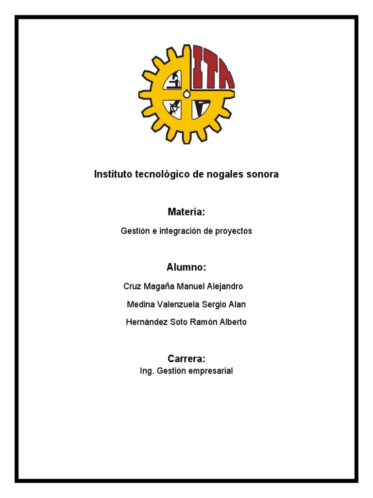 Instituto tecnológico de nogales sonora 1233 | PDF | Planificación ...