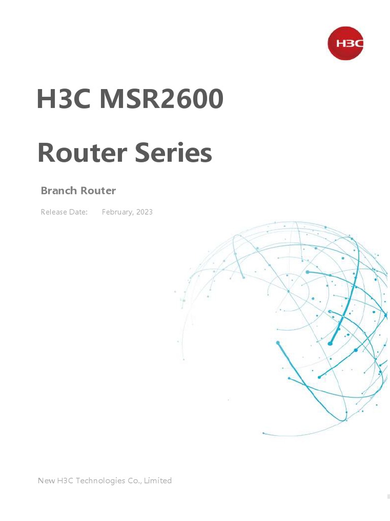 MSR2600 | PDF | Virtual Private Network | Computer Network