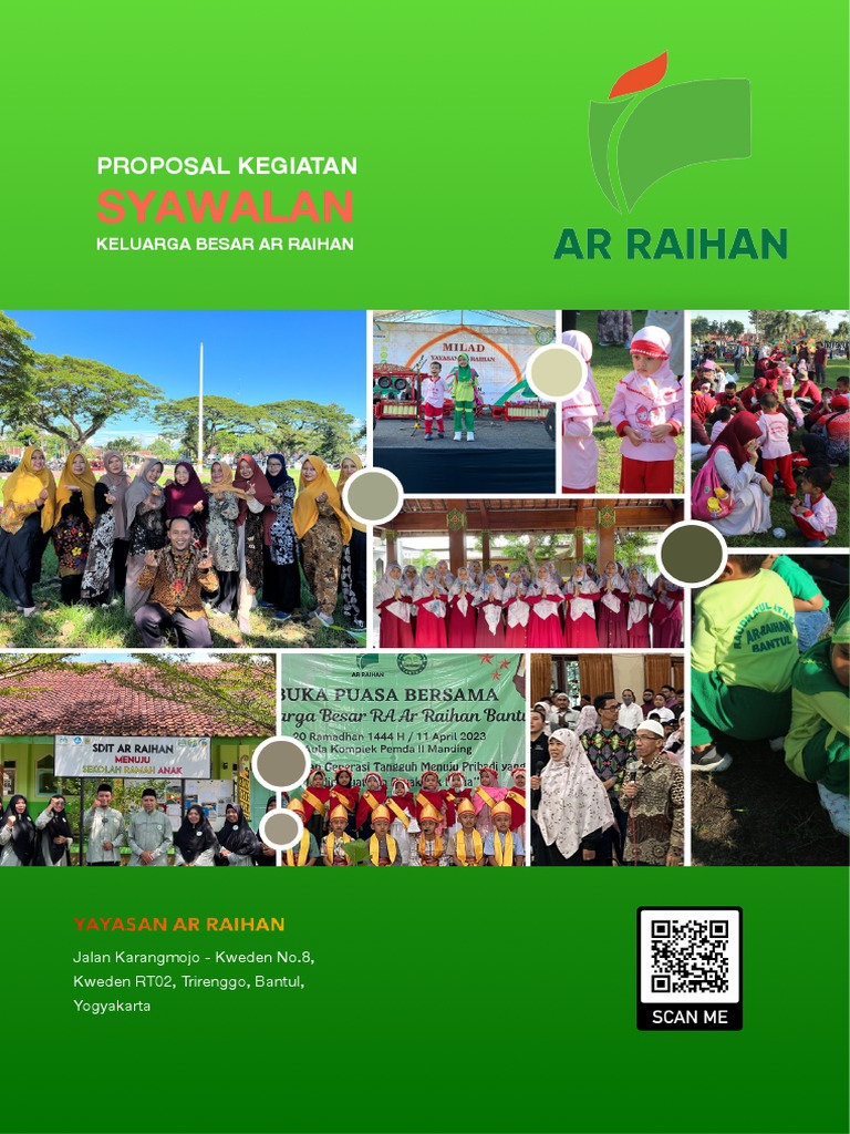 Proposal Kegiatan Syawalan Keluarga Besar Ar Raihan 2023 | PDF