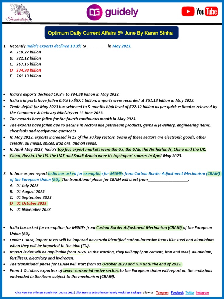 Current Affairs | PDF