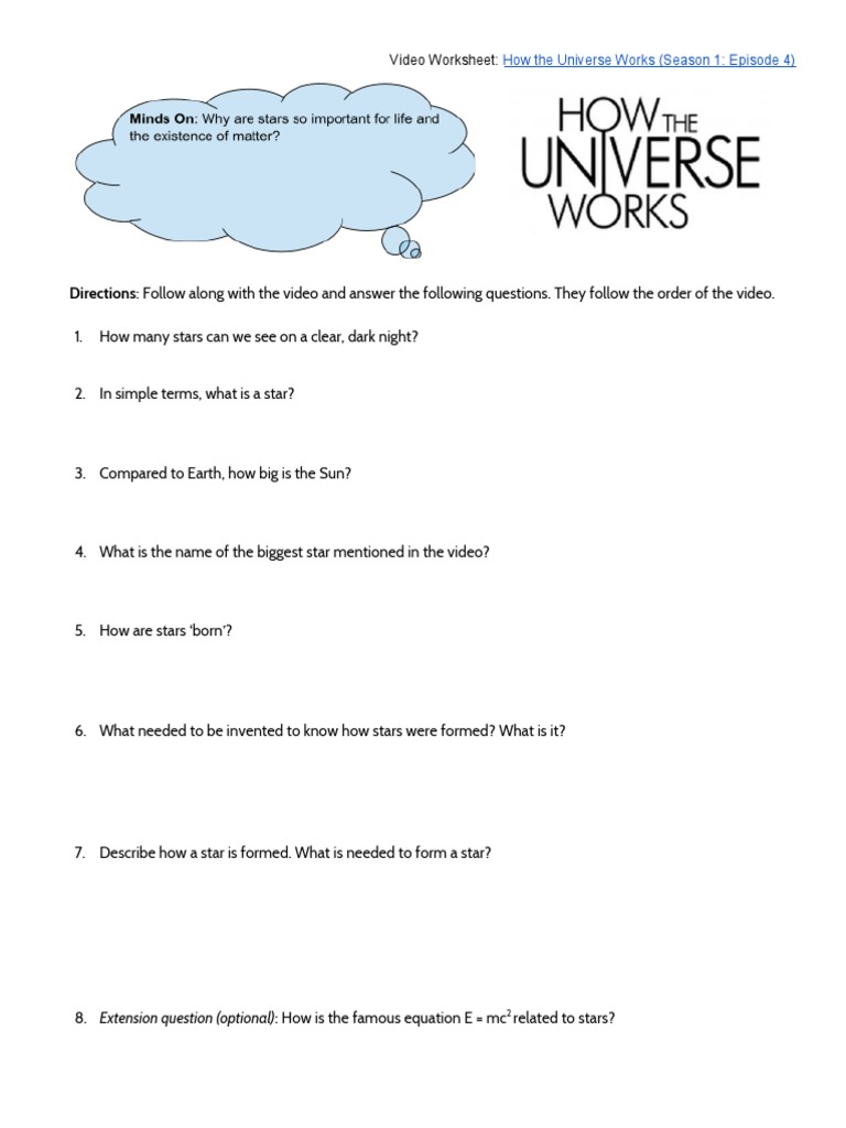 Directions : Follow Along With The Video and Answer The Following ...