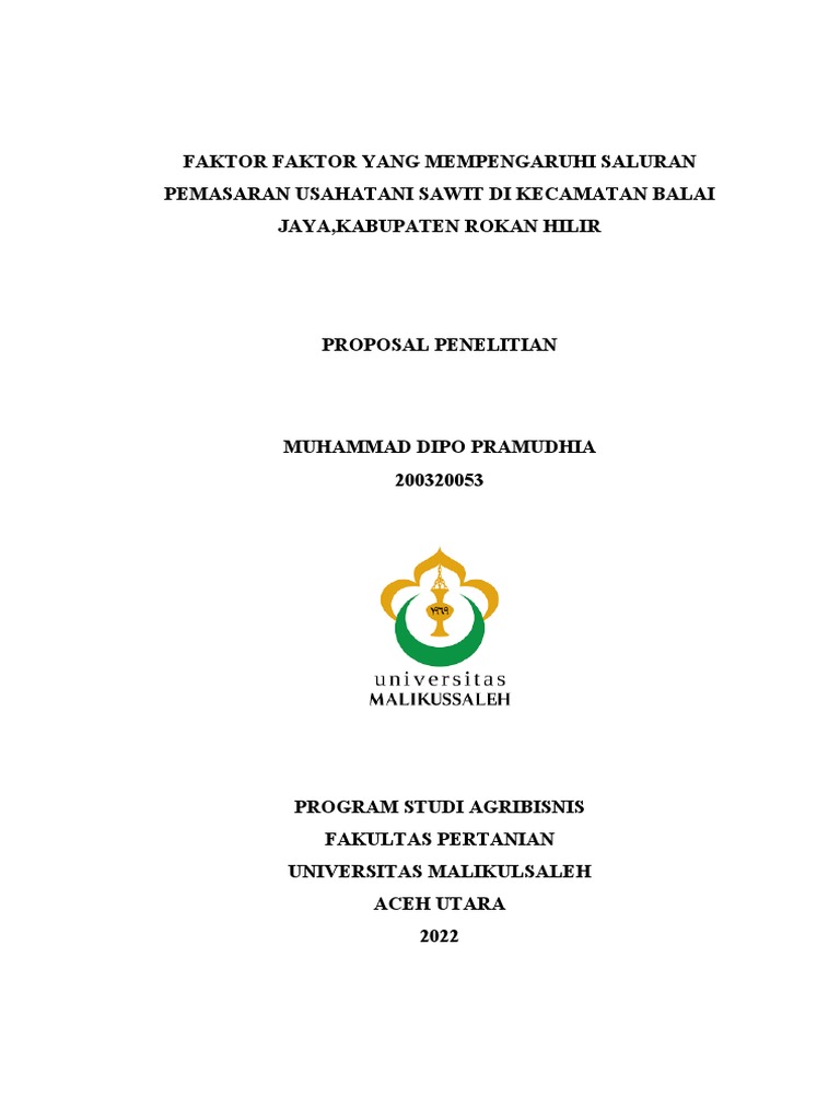 Proposal Metopen Dipo | PDF