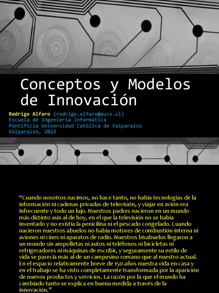 Conceptos y Modelos de Innovación (1) | PDF | Innovación | Marketing