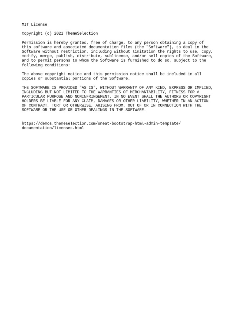 Sample Mit LICENSE | PDF