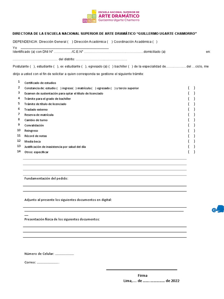 FUT Word para Llenar 2022 | PDF