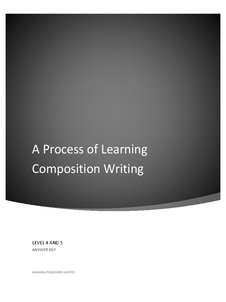 Composition Writing - Level 4-5 - Answer Key v2 | PDF