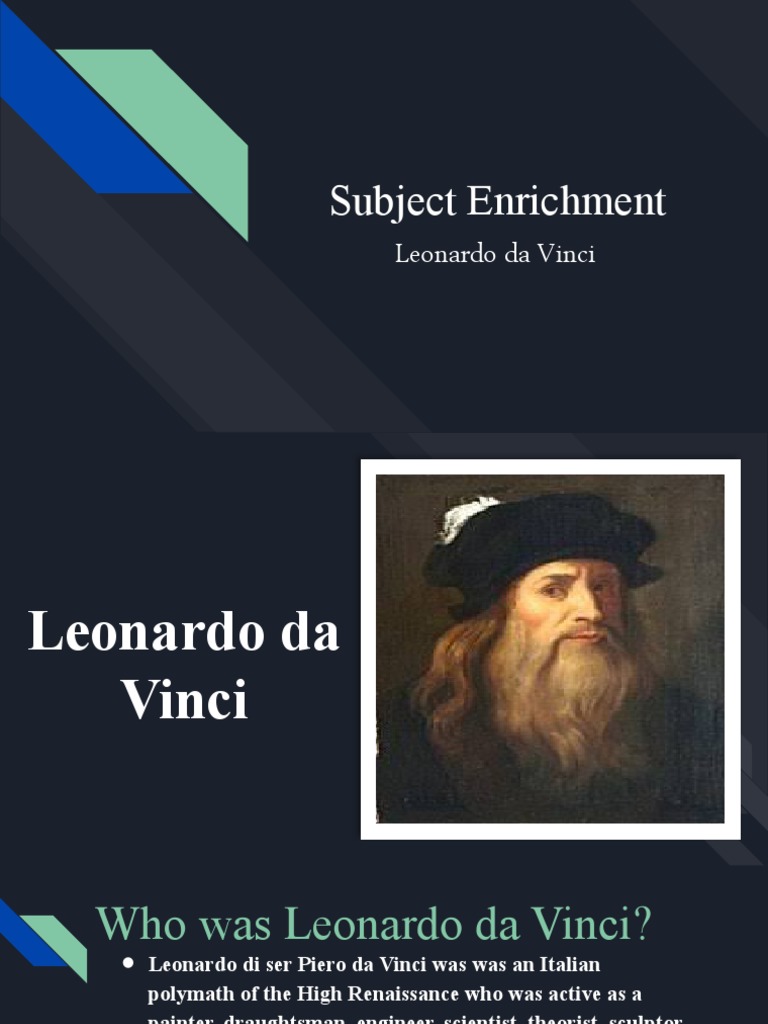 Leonardo da Vinci: Renaissance Polymath | PDF | Art | Classics