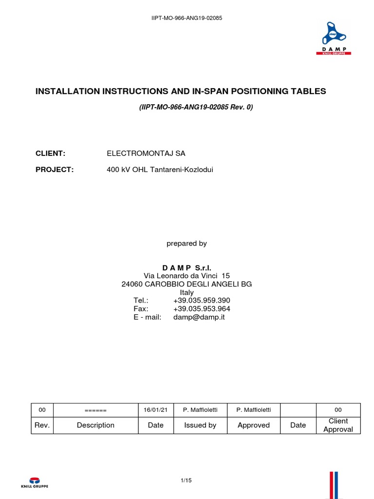 Instructiuni Instalare MOSDORFER | PDF | Nut (Hardware) | Damping