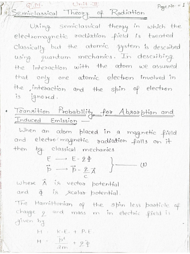 Quantum 2nd Unit 2nd Sem | PDF