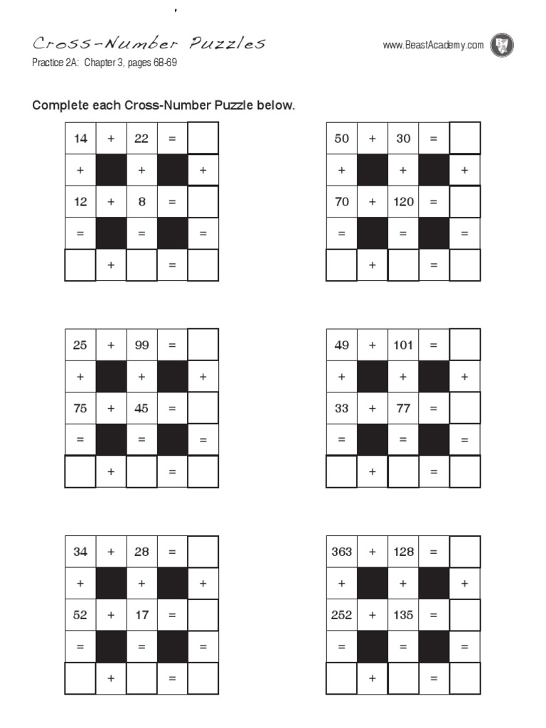 CrossNumberPuzzles | PDF