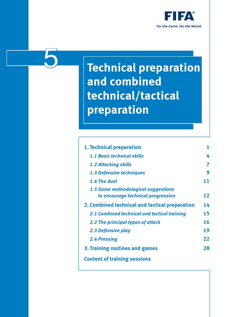 05.1 Technical Preparation | PDF | Defender (Association Football ...