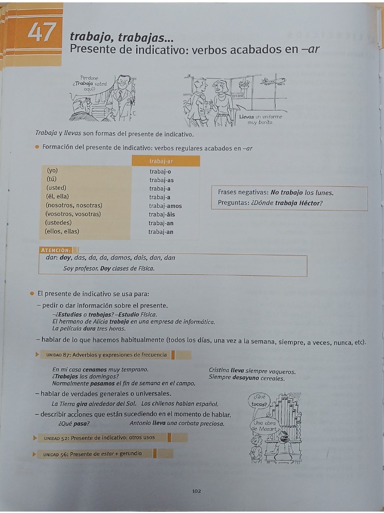Presente de Indicativo Regular 2 | PDF