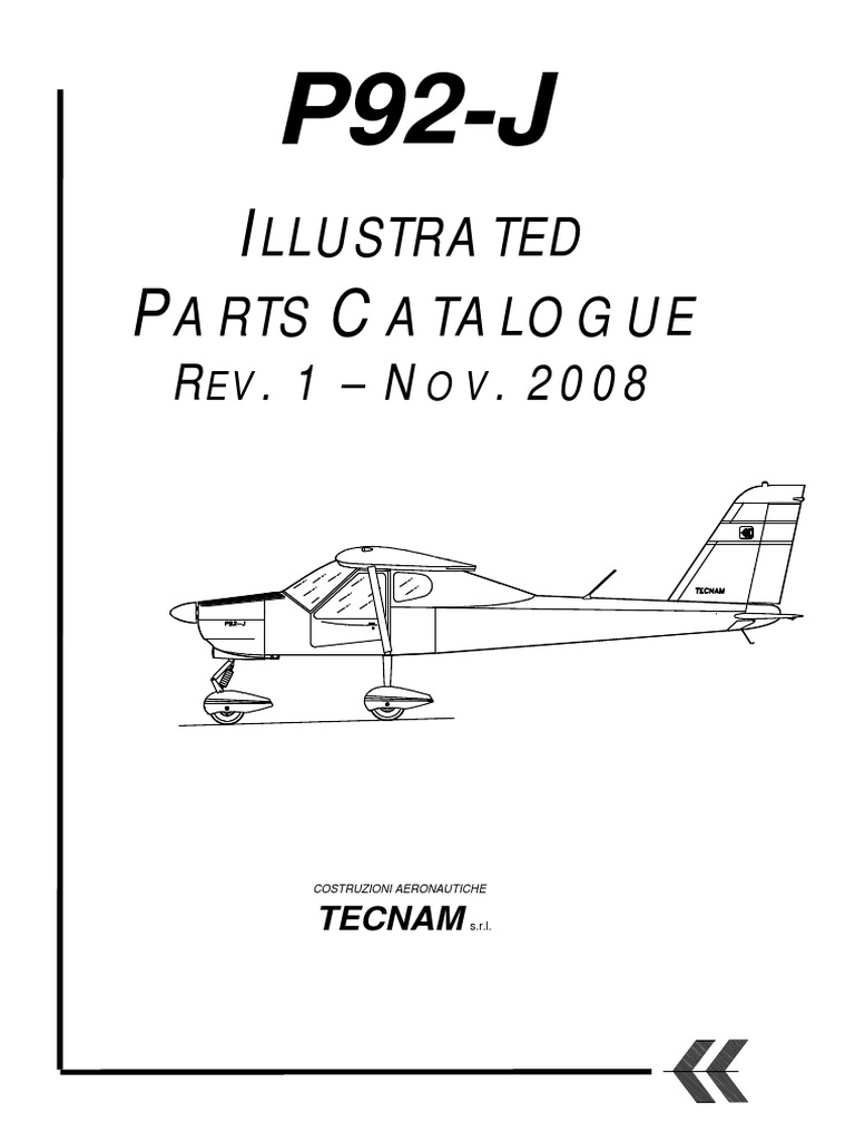 Tecnam P92-J Parts Catalog | PDF | Flight Control Surfaces | Aircraft