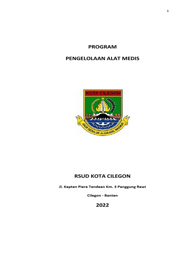 Program Kerja IPSRS cilegonBARU 2022 | PDF