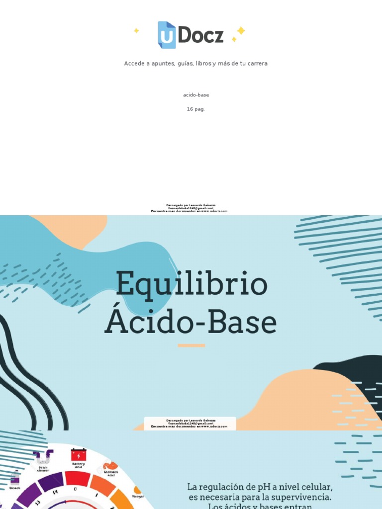 Equilibrio Acido Base | PDF