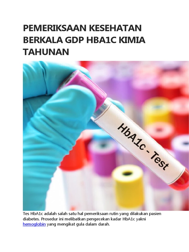 Panduan Tes HbA1c untuk Diabetes | PDF