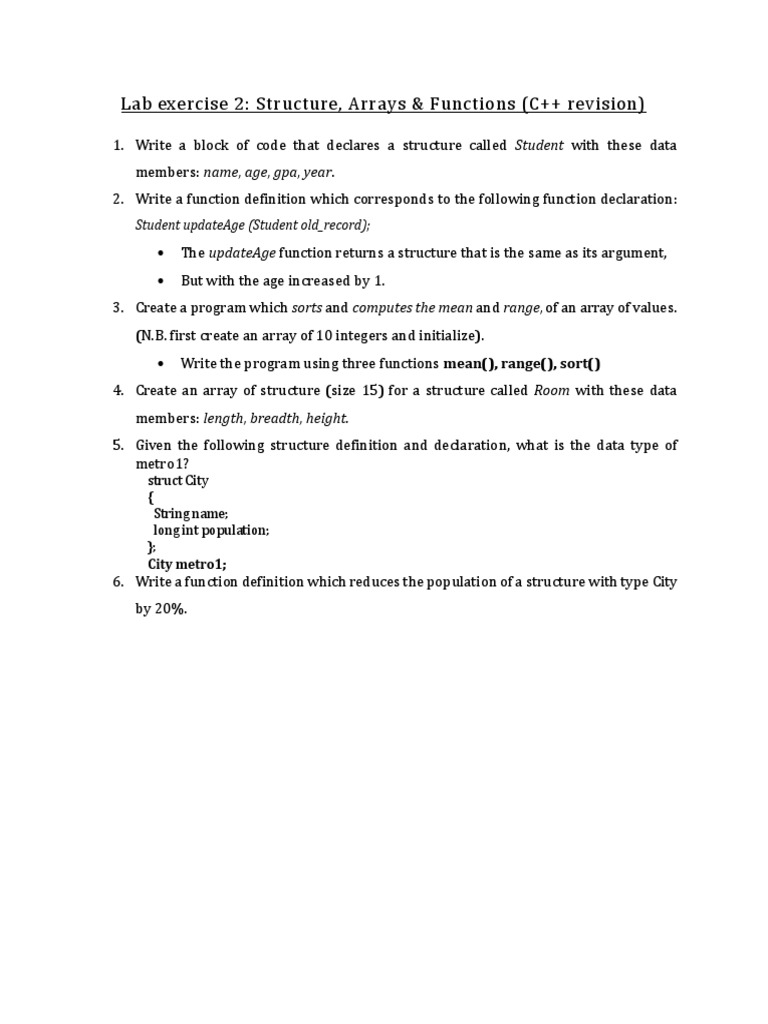 DSA La Exercise 2 | PDF