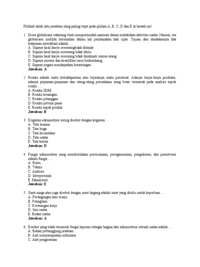Soal Pas PKK Kelas Xi | PDF | Seni
