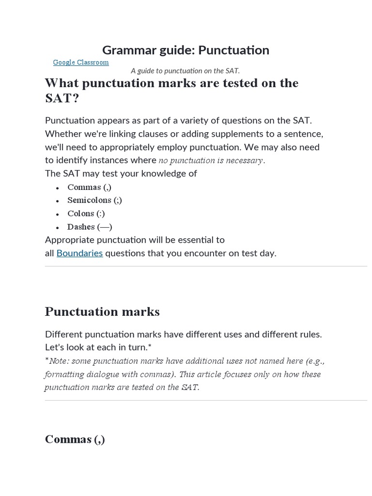 Punctuation | Download Free PDF | Comma | Punctuation