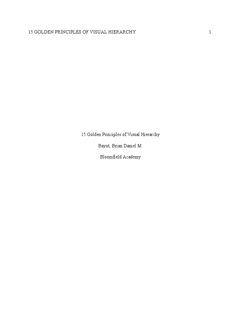 Activity No.5 Brian Daniel M. Bayot 15 GOLDEN PRINCIPLES OF VISUAL ...
