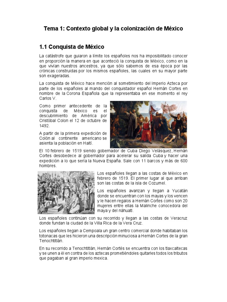 Conquista de Mexico | PDF | Hernán Cortés | Nueva españa