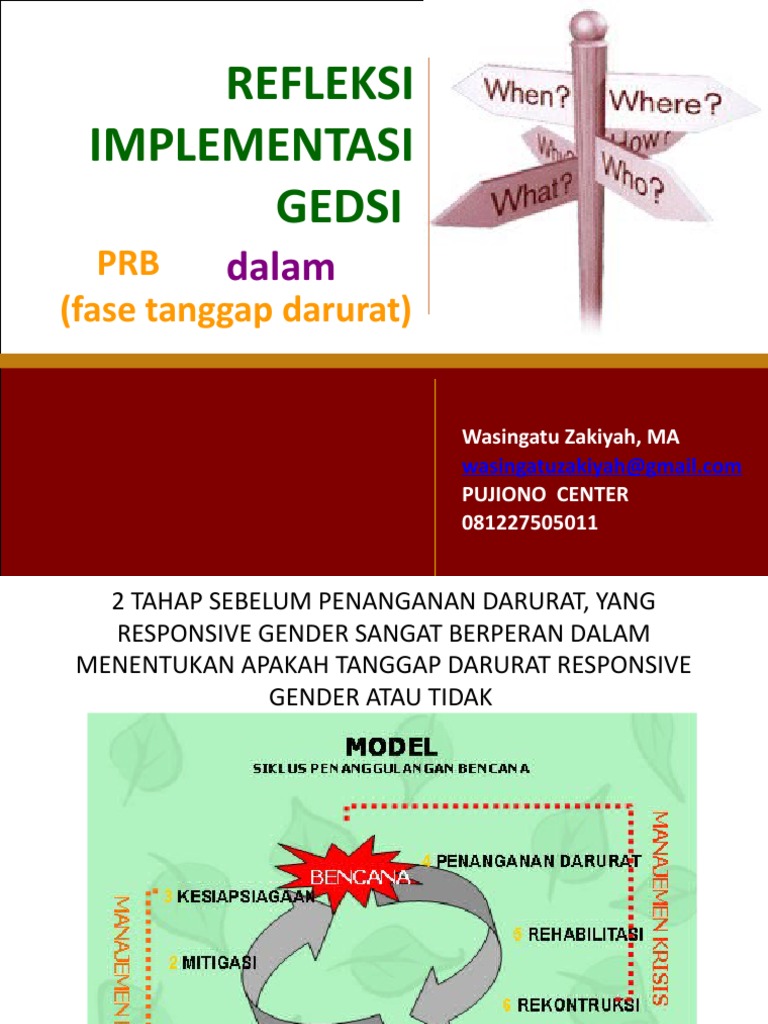 GEDSI Dalam PRB-fase Tanggap Darurat | PDF