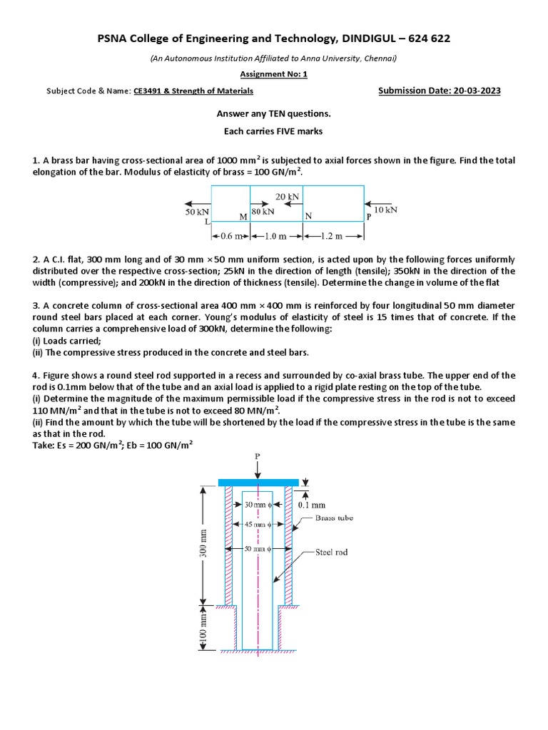 SoM Assignment 1 23 | PDF