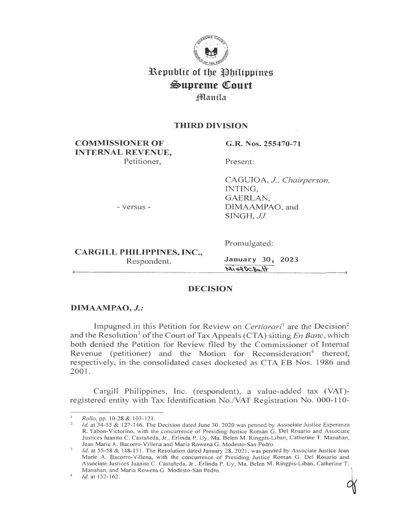 GR 255470 2023 | PDF | Value Added Tax | Taxes