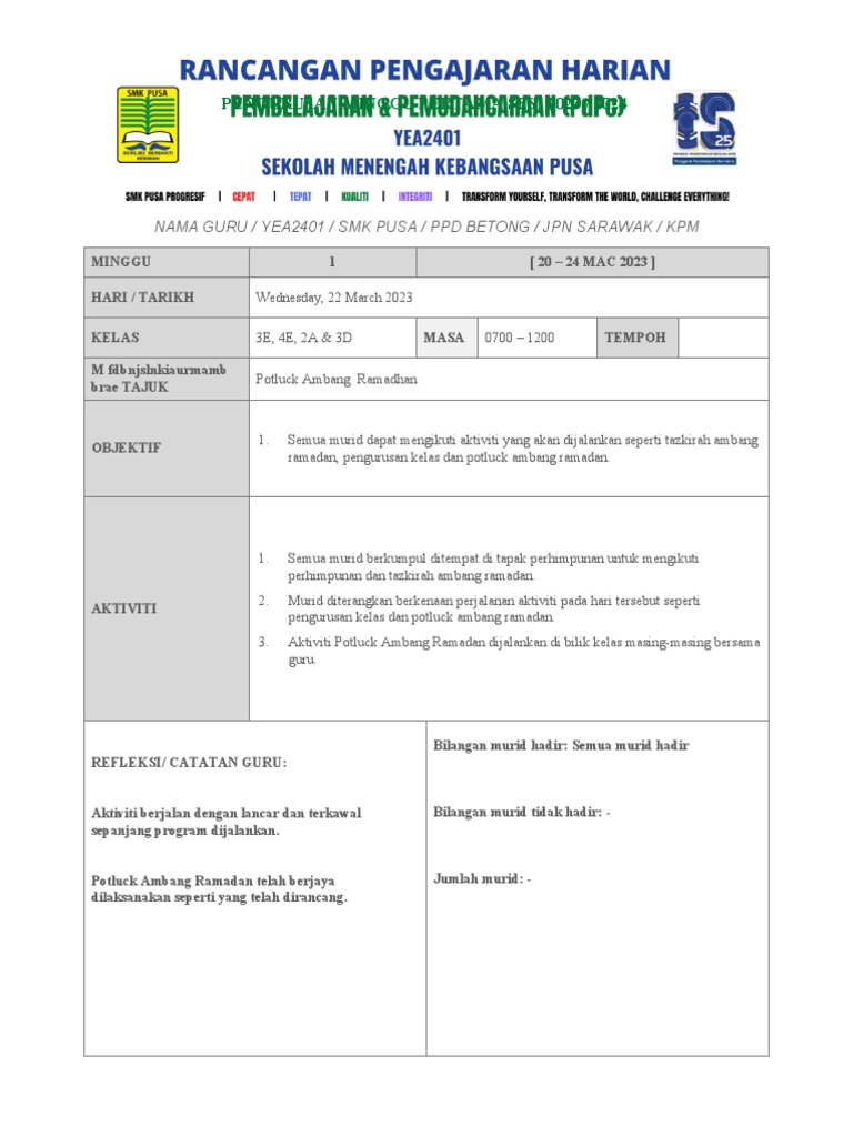 V1-TEMPLATE - RPH M1 2023 | PDF