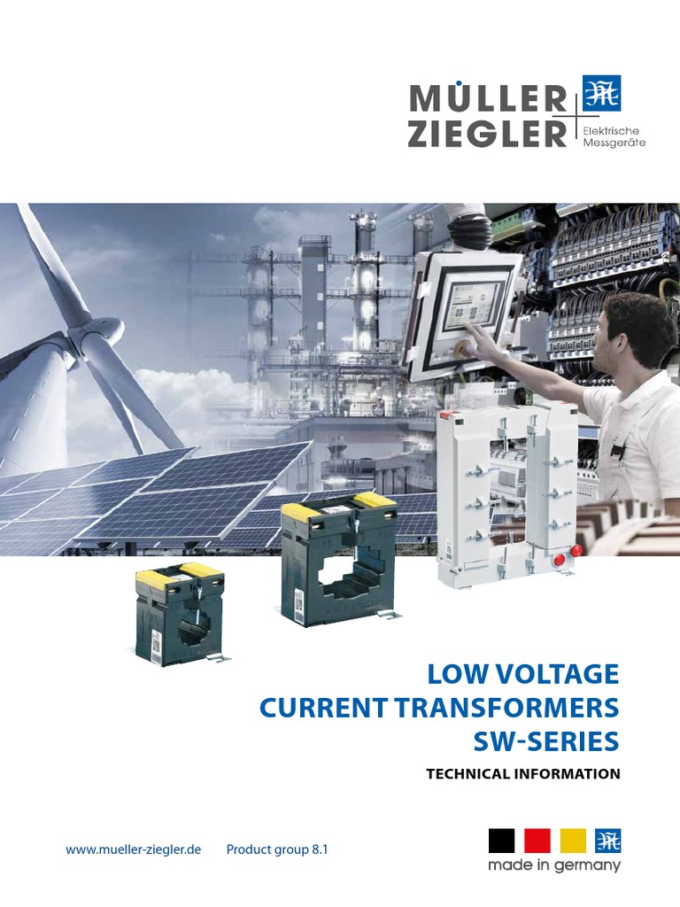 MuellerZiegler Current Transformers SW-Series | PDF | Transformer | Physical Sciences