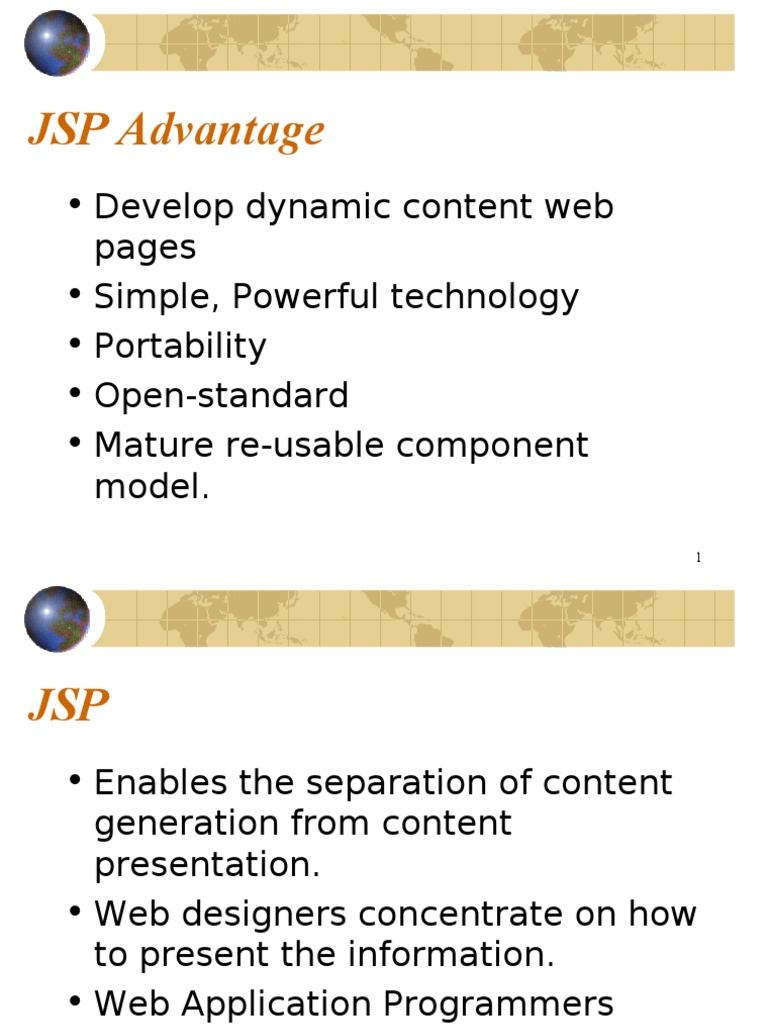 JSP1 | PDF | Java Server Pages | Java Servlet