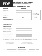 Hostel Admission Form | PDF | Affidavit | Meal