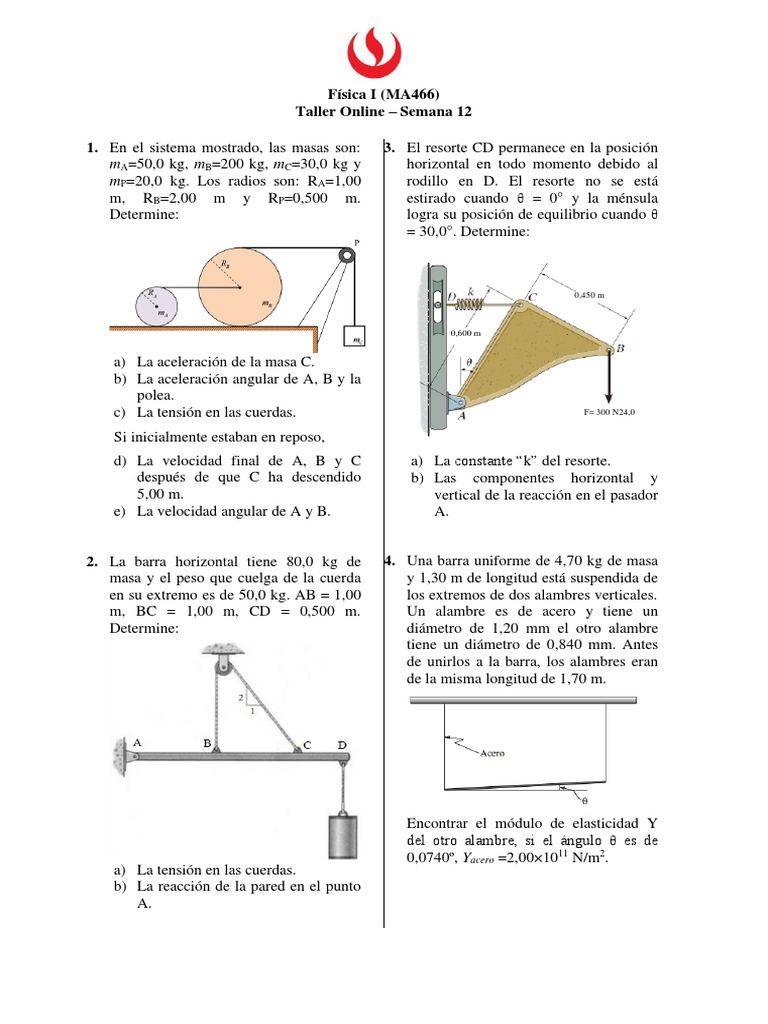 Taller de Fisica PC2 | PDF