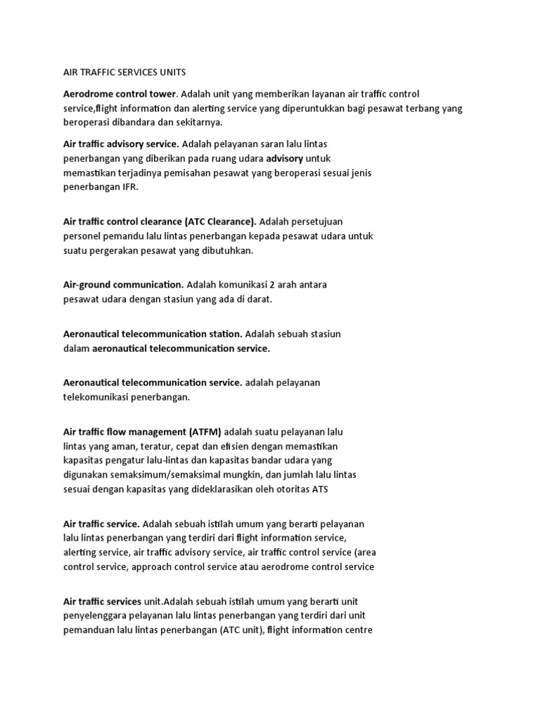 Air Traffic Services Units | PDF | Komputer